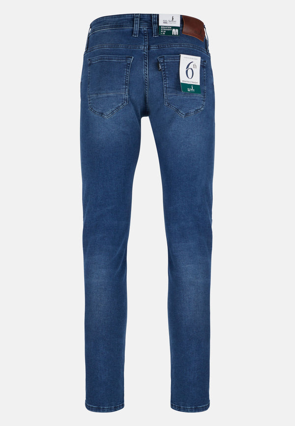 Men's 6th Sense straight-leg Jeans | Braxten | Mid Wash - faddens.ie